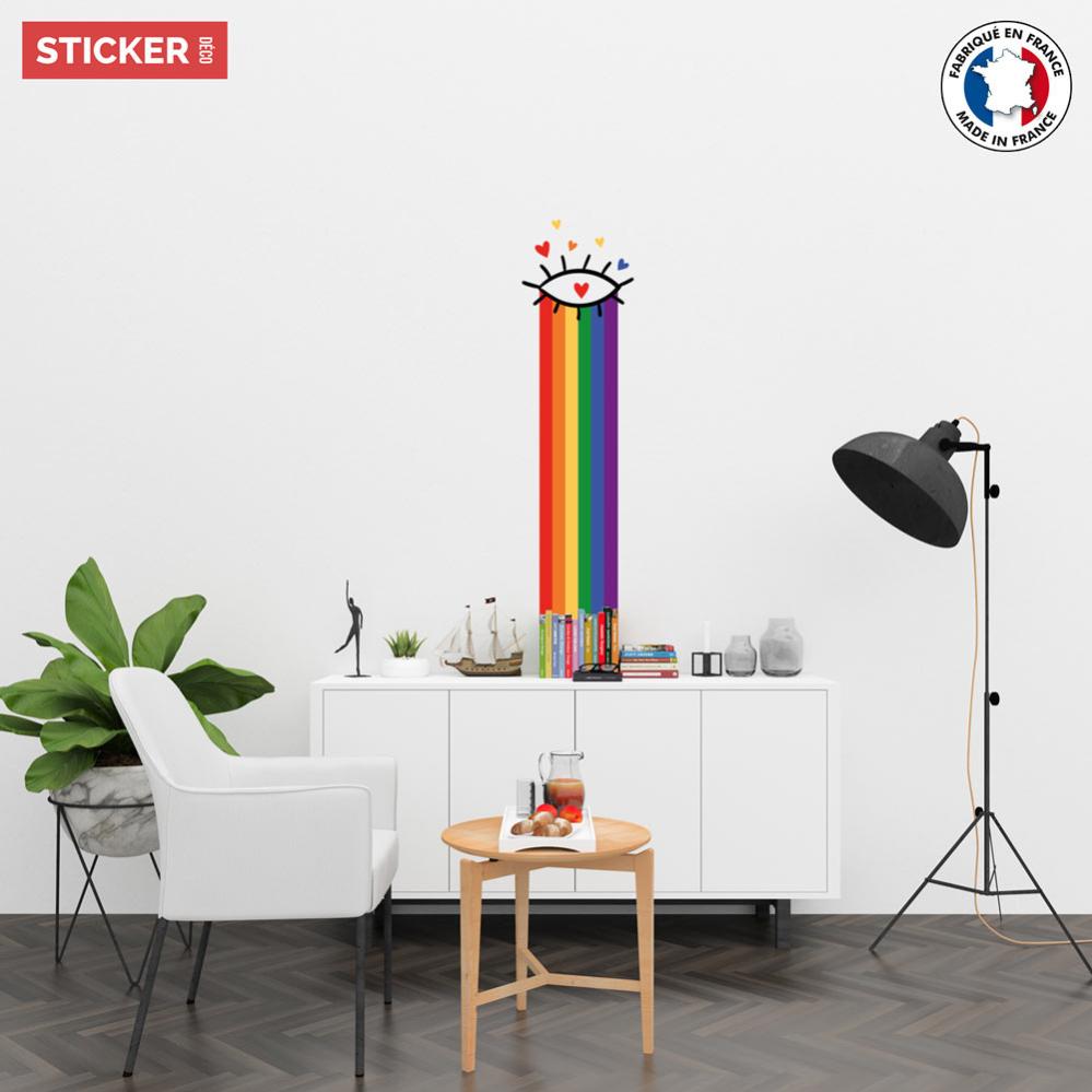 Sticker Arc En Ciel - XL (Hauteur 98cm, Largeur 28cm) | Leroy Merlin