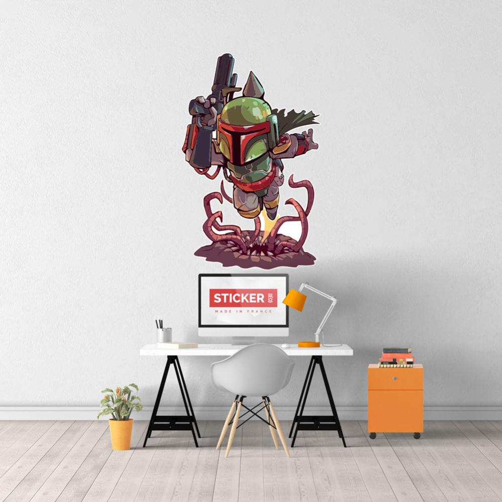 Sticker Boba Fett - XL (Hauteur 98cm, Largeur 63cm) | Leroy Merlin