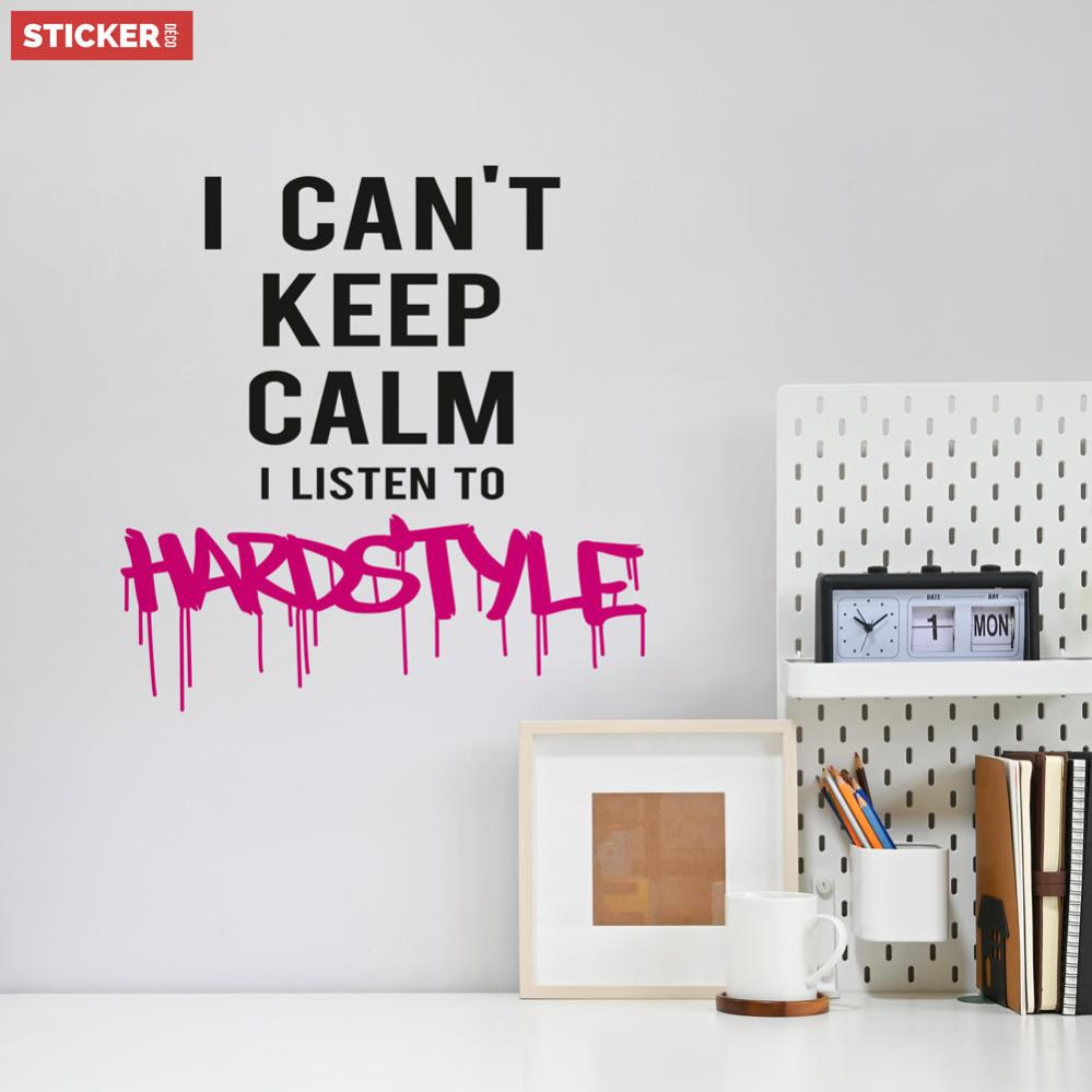 Sticker I Can't Keep Calm Hardstyle - XXL (Hauteur 133cm, Largeur 128cm ...