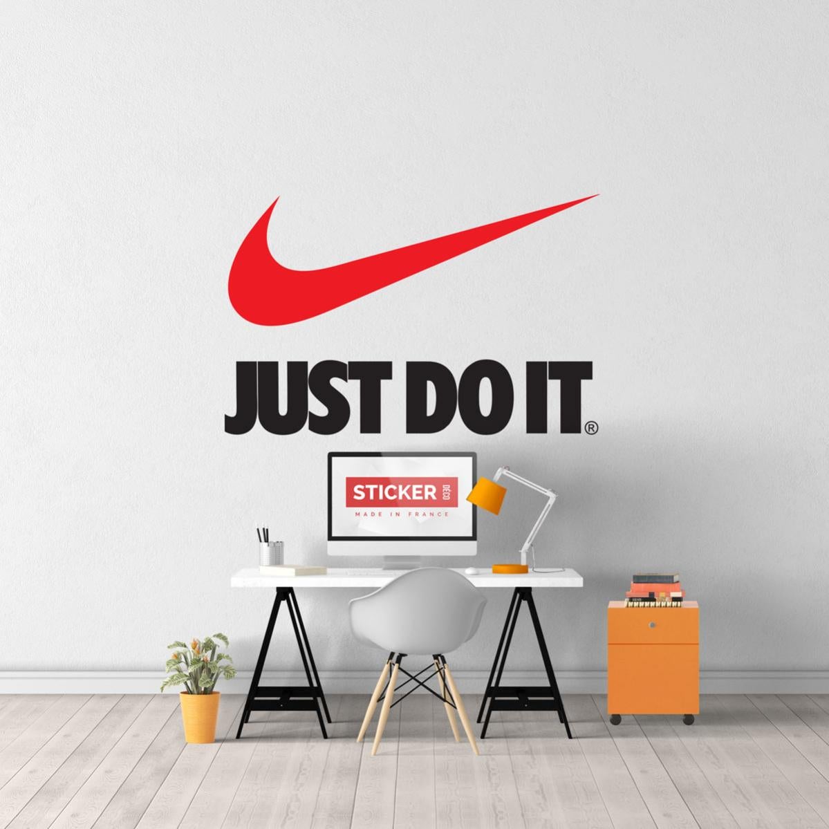 Sticker Just Do It - XXL (Largeur 199cm, Hauteur 128cm) | Leroy Merlin