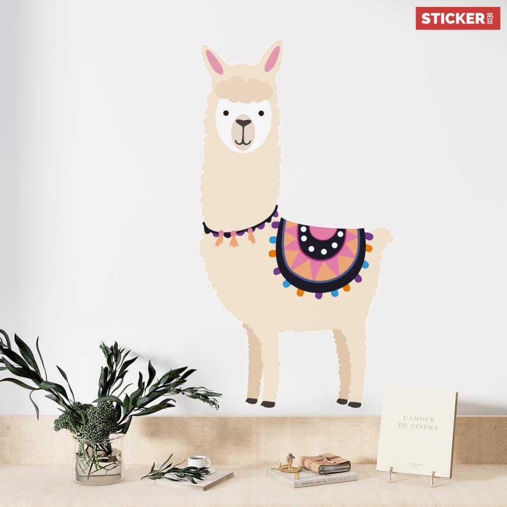 Sticker Lama - XL (Hauteur 98cm, Largeur 52cm) | Leroy Merlin