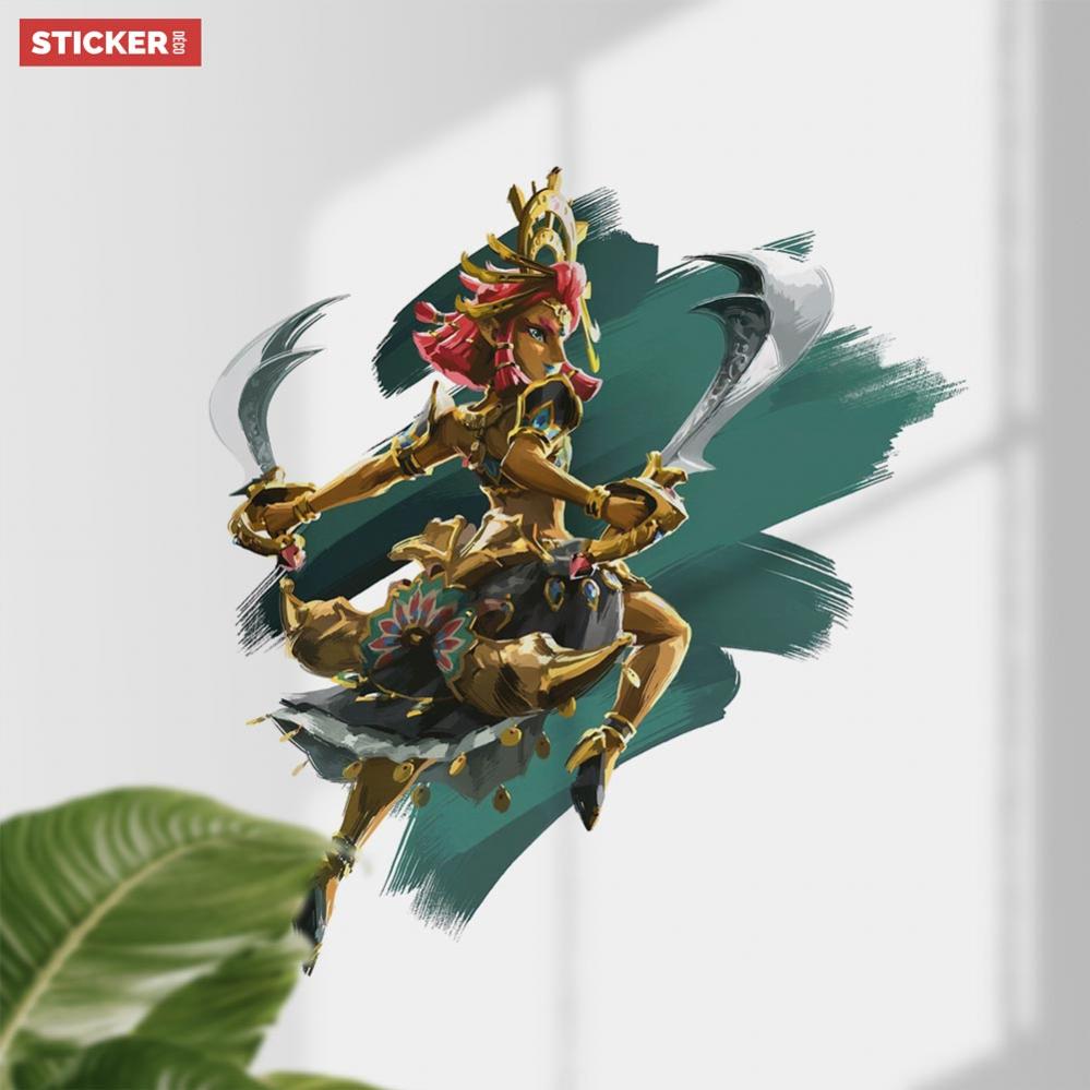Sticker Zelda Riju TOTK - XXL (Hauteur 136cm, Largeur 128cm) | Leroy Merlin