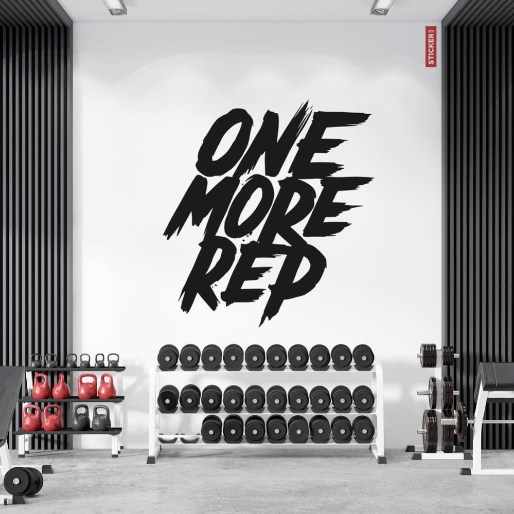 Sticker One More Rep - XXL (Hauteur 138cm, Largeur 128cm) | Leroy Merlin
