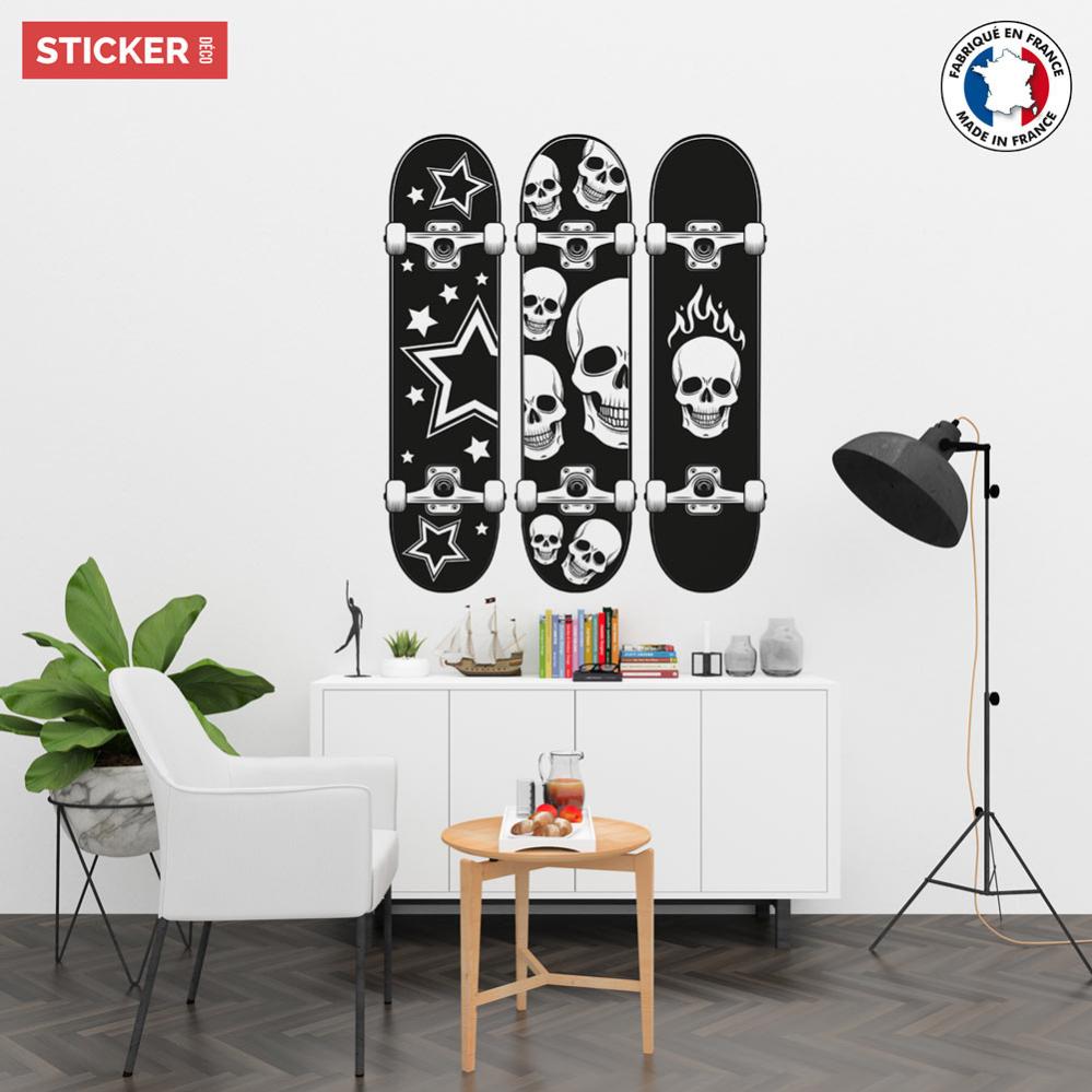 Stickers 3x Skates - XXL (Largeur 128cm, Hauteur 153cm) | Leroy Merlin