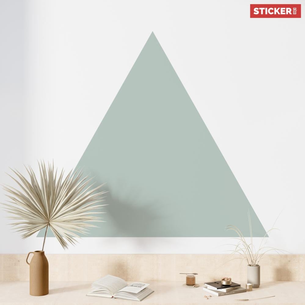 Sticker Triangle Vert Amande - XL (Largeur 98cm, Hauteur 87cm) | Leroy ...