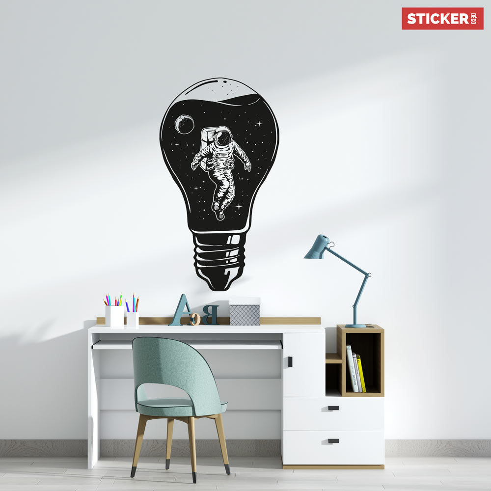 Sticker Espace Ampoule - XL (Hauteur 98cm, Largeur 55cm) | Leroy Merlin