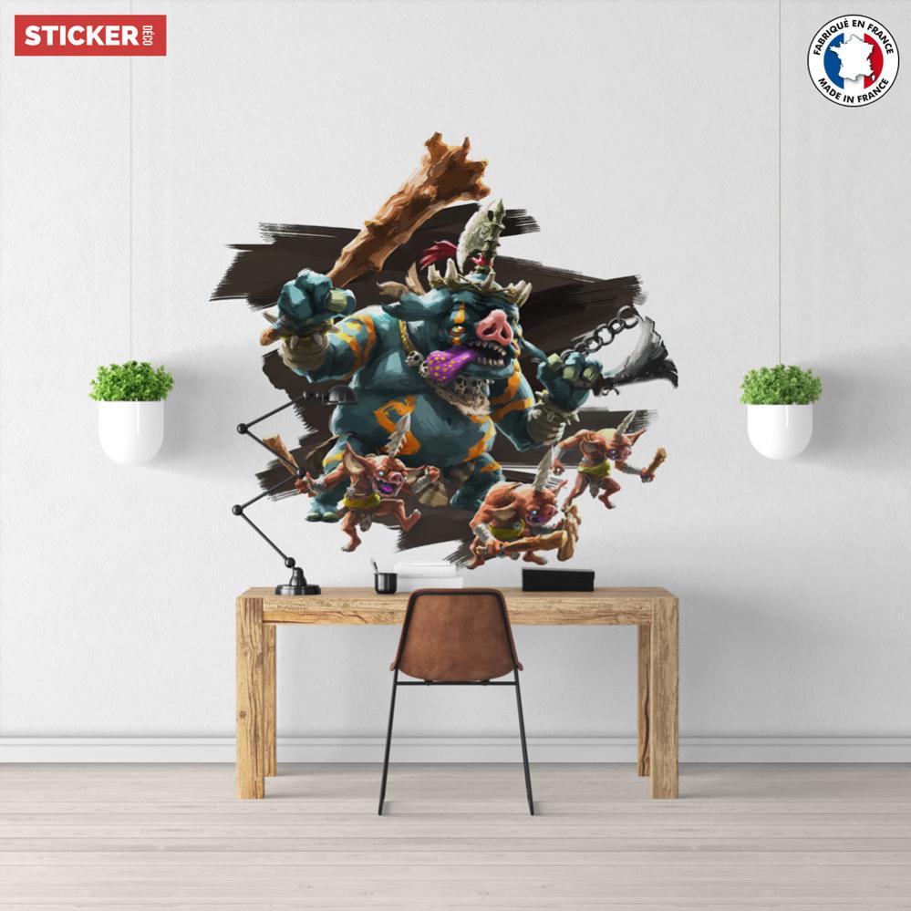 Sticker Zelda Bokoblin TOTK - XXL (Largeur 136cm, Hauteur 128cm ...