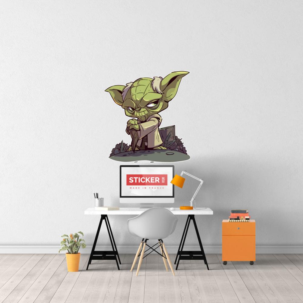 Sticker Yoda - XL (Hauteur 98cm, Largeur 92cm) | Leroy Merlin