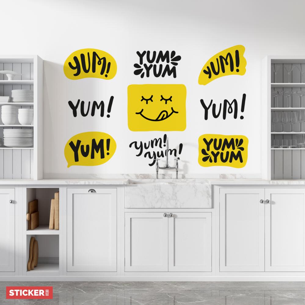 Stickers Yum Yum - XXL (Largeur 172cm, Hauteur 129cm) | Leroy Merlin