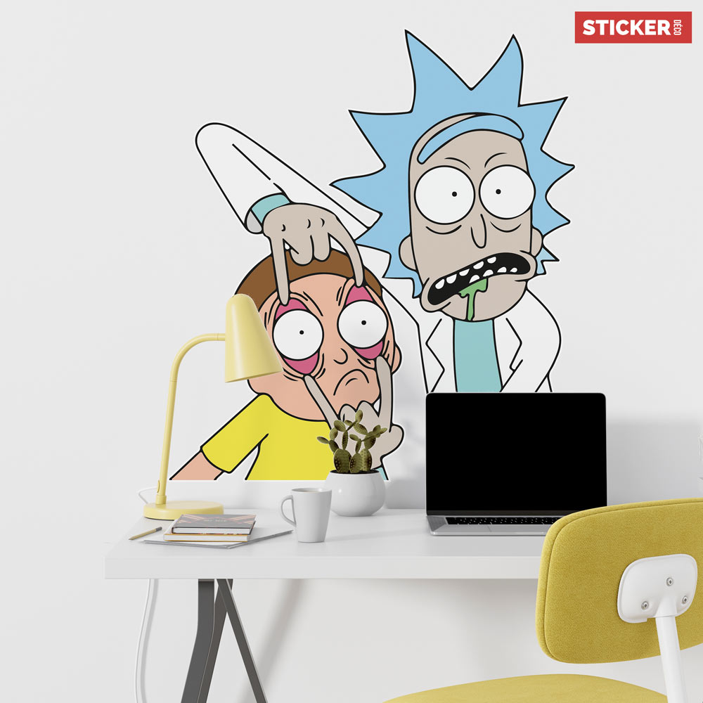 Sticker Mural Rick and Morty - XL (Hauteur 98cm, Largeur 90cm) | Leroy Merlin