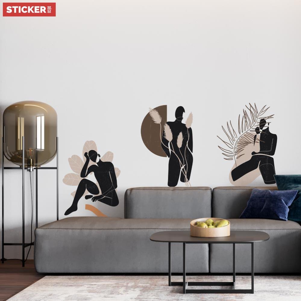 Stickers Silhouettes Déco - XXL (Hauteur 98cm, Largeur 200cm) | Leroy ...