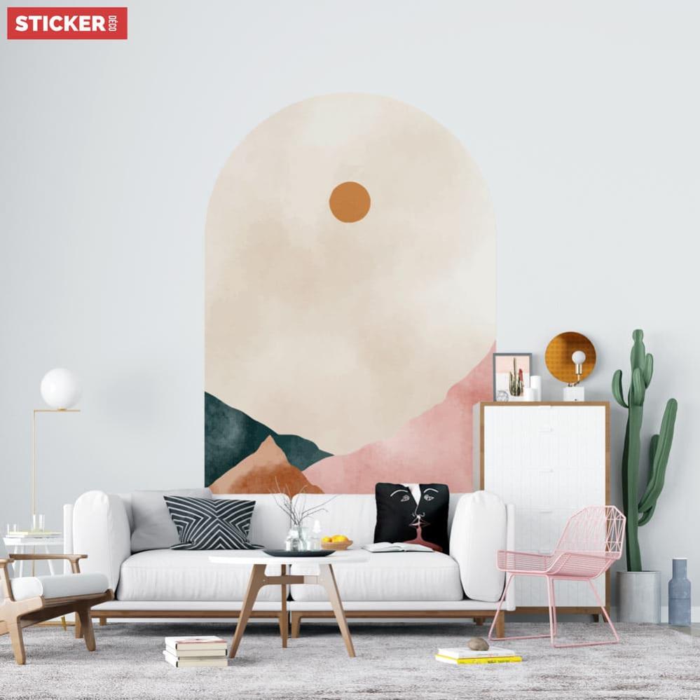 Sticker Arche Désert Vallée Poudrée - XXL (Hauteur 200cm, Largeur 123cm ...