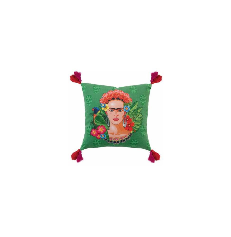 Coussin à pompons Magda - L 45 cm x l 45 cm | Leroy Merlin