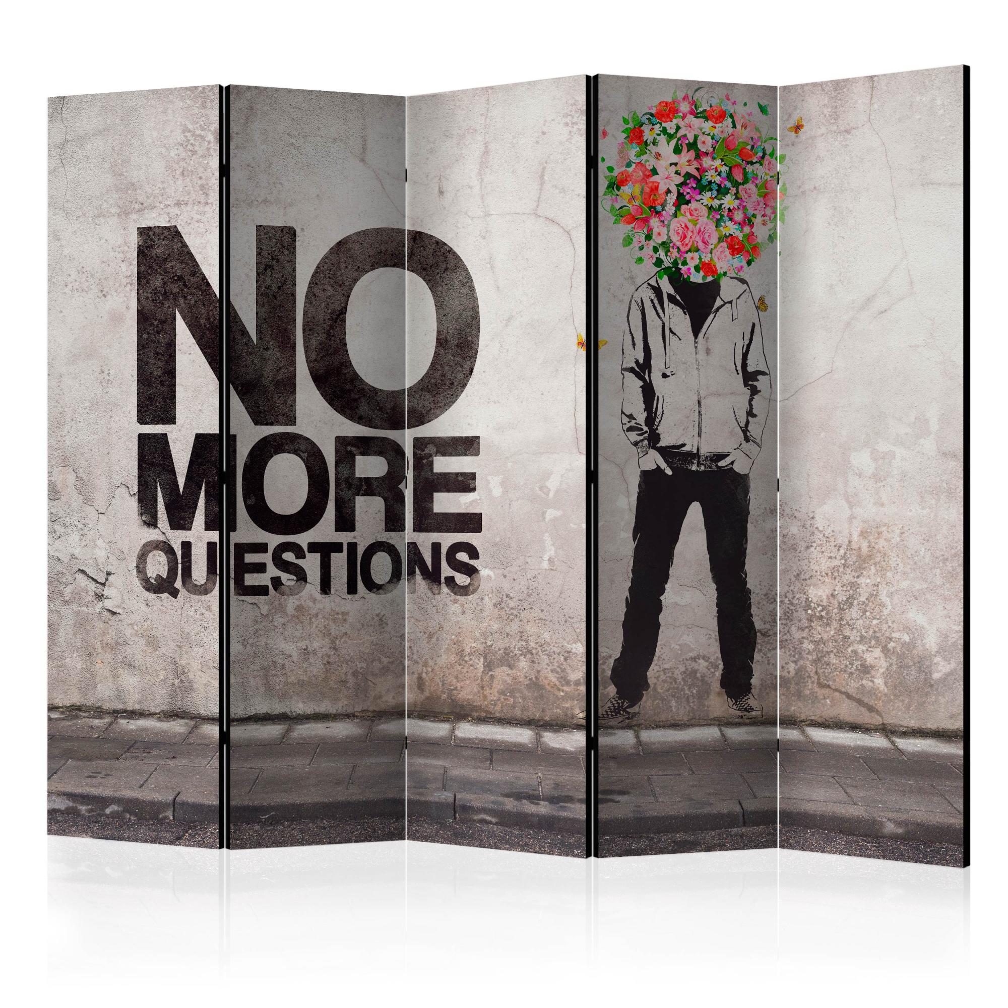 Paravent 5 volets - No more questions II [Room Dividers] - 225x172 ...