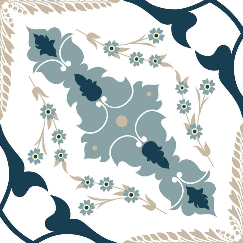 CERAMICA ESTILKER - AZULEJO 20x20 DECORADO HP-41 HIDRAULICO DIGITALKER - PACK 24 UNIDADES ...