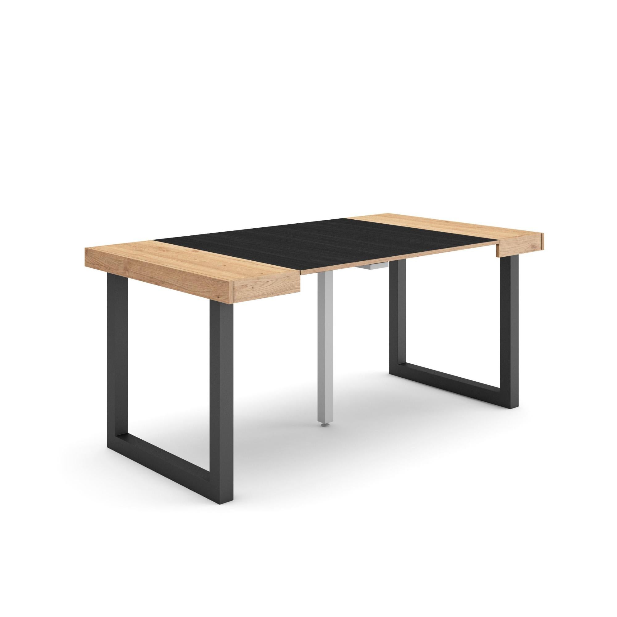 Table console extensible, 160, Pour 8 personnes, Pieds bois massif ...