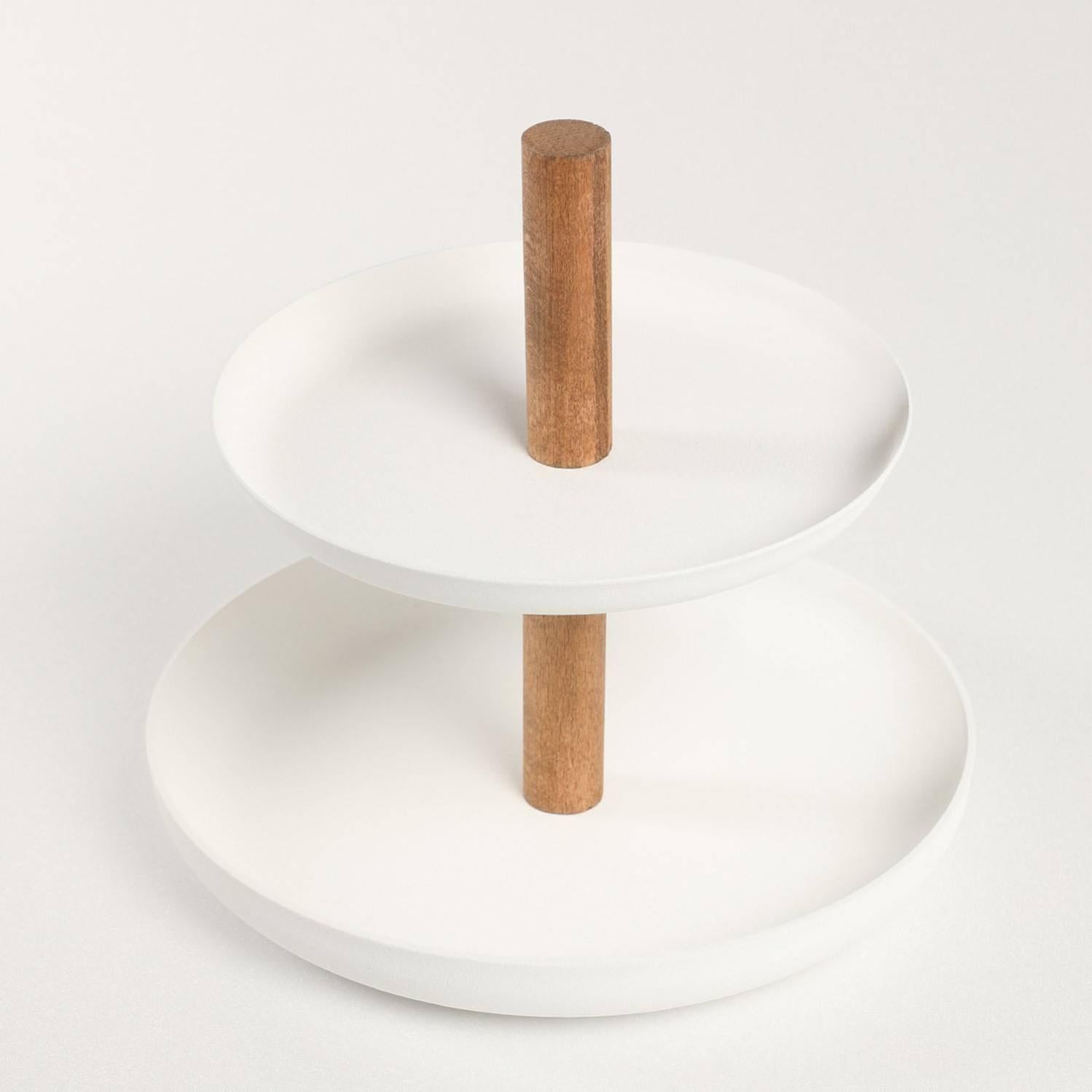 Présentoir de bijoux Maxipile D20,5xH19cm Pin massif foncé et Métal ...