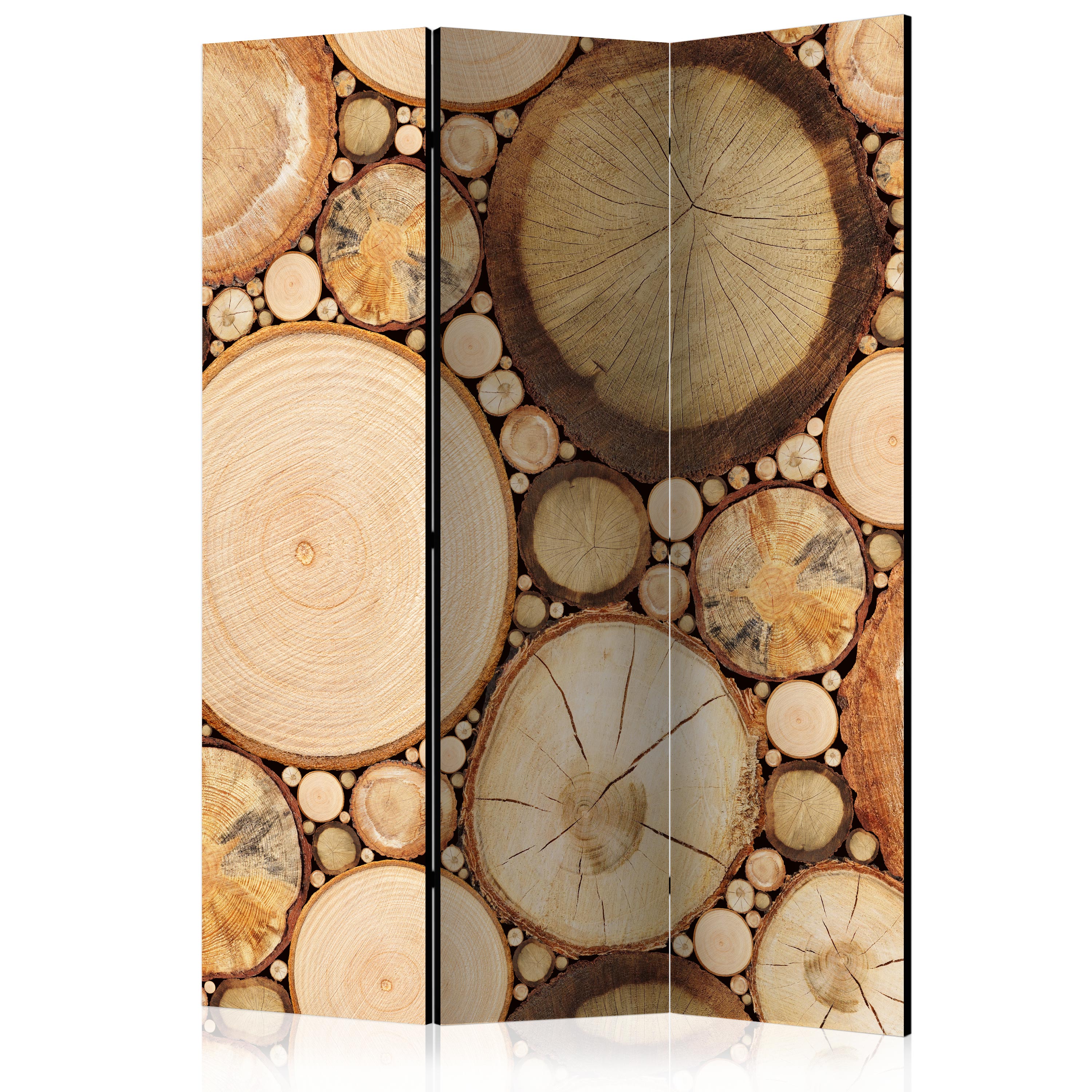 Paravent 3 volets - Wood grains [Room Dividers] - 135x172 | Leroy Merlin