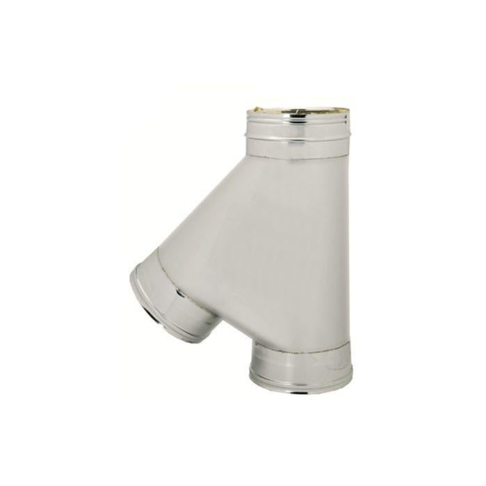 Braga raccordo 135° acciaio inox doppiaparete diam. int. 130 / est. 180 ...