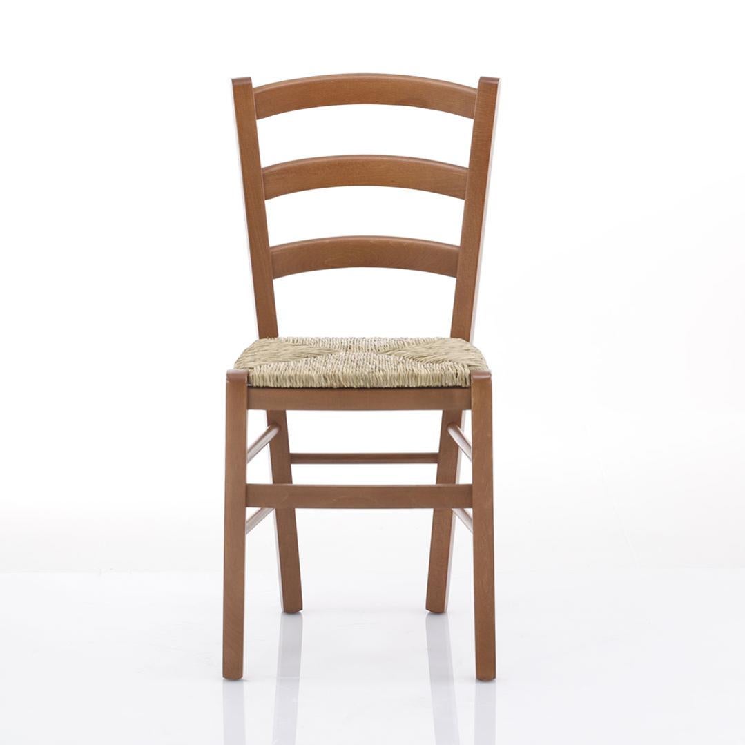 Sedia mod. Venezia con seduta paglia vera - Ciliegio 41x45x88 seduta 46 ...