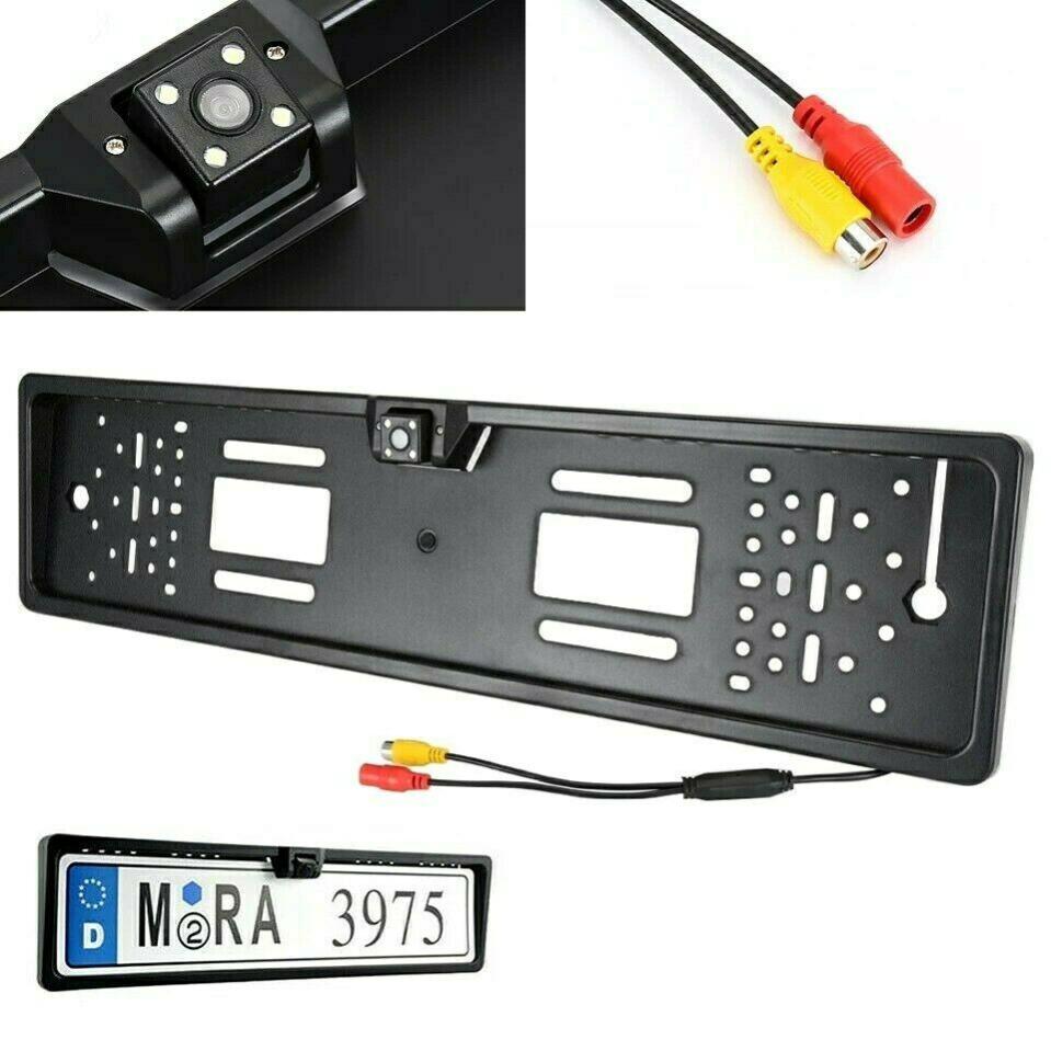 PORTATARGA CON TELECAMERA RETROMARCIA RETROCAMERA 4LED-AUTO VISIONE ...