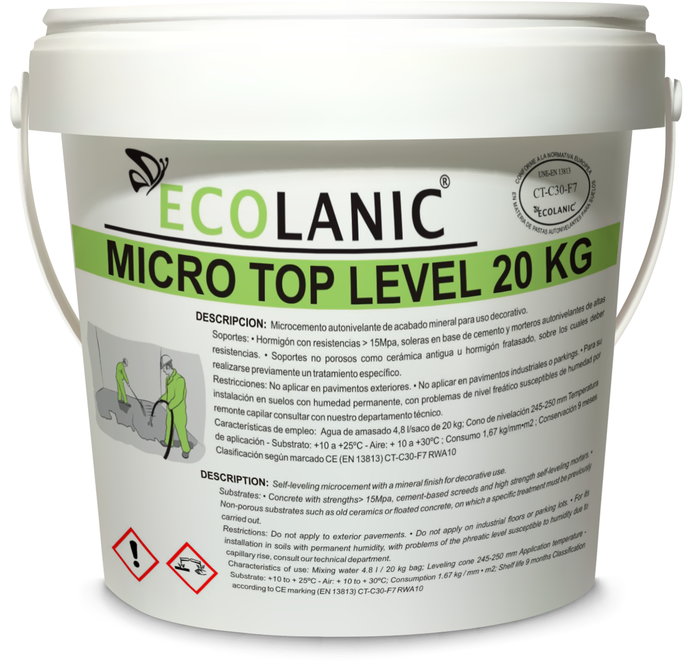 MICROLANIC MICROCEMENTO Autonivelante decorativo Monocomponente en ...