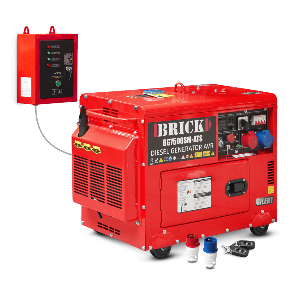 Groupe électrogène diesel avec démarrage électrique max 7500W + système ...