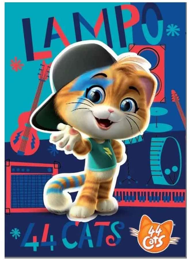 COPERTA PLAID IN PAIL 44 GATTI "LAMPO" 100X140 CM | Leroy Merlin