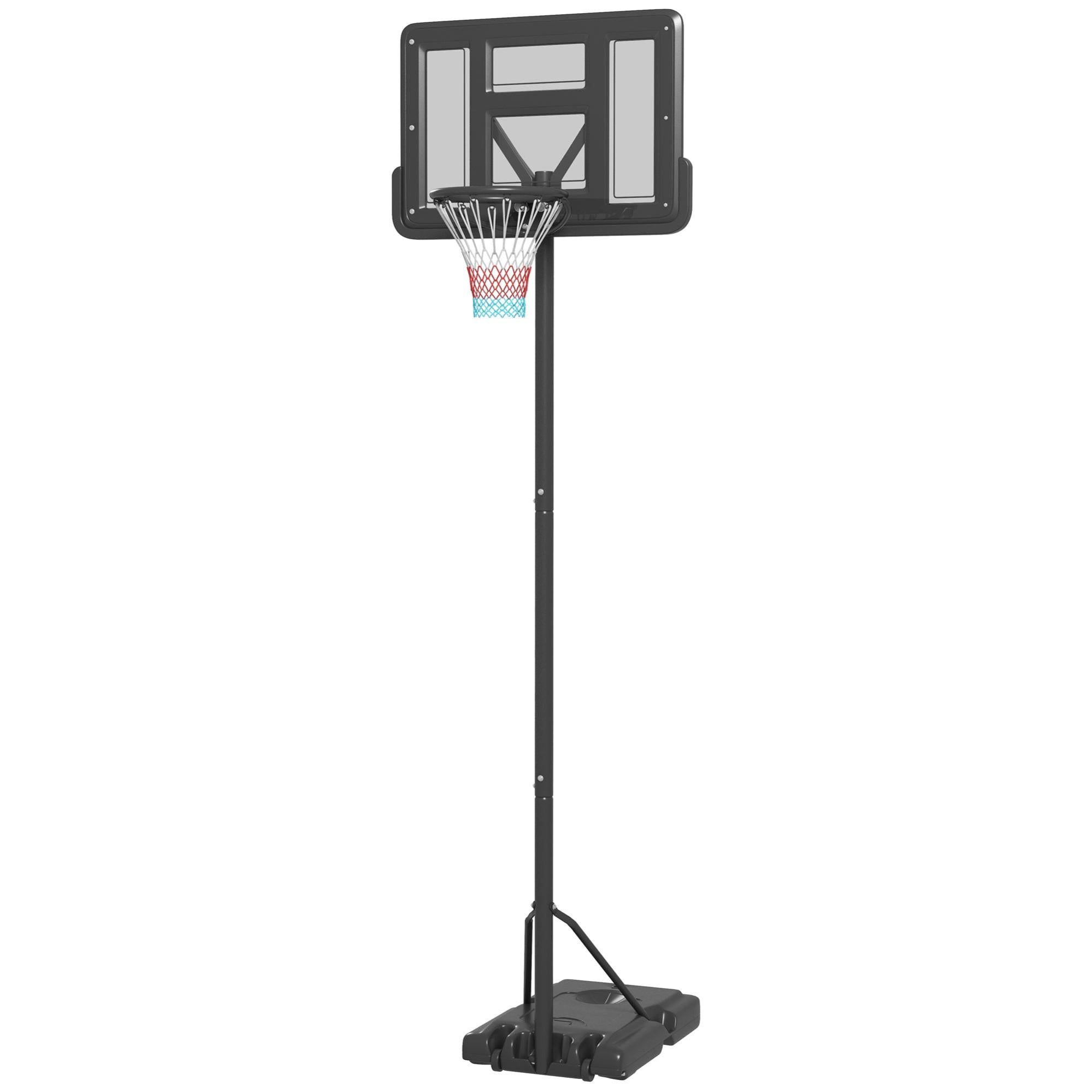 Canestro da Basket Esterno Altezza Allungabile 195-370 cm in Acciaio e ...
