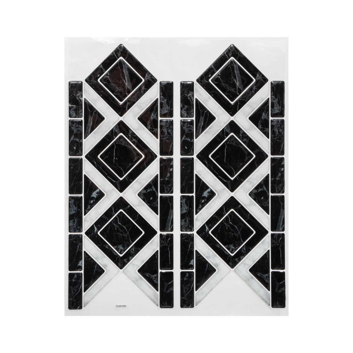 Sticker Caro Frisé Losange Noir - Atmosphera créateur d'intérieur ...