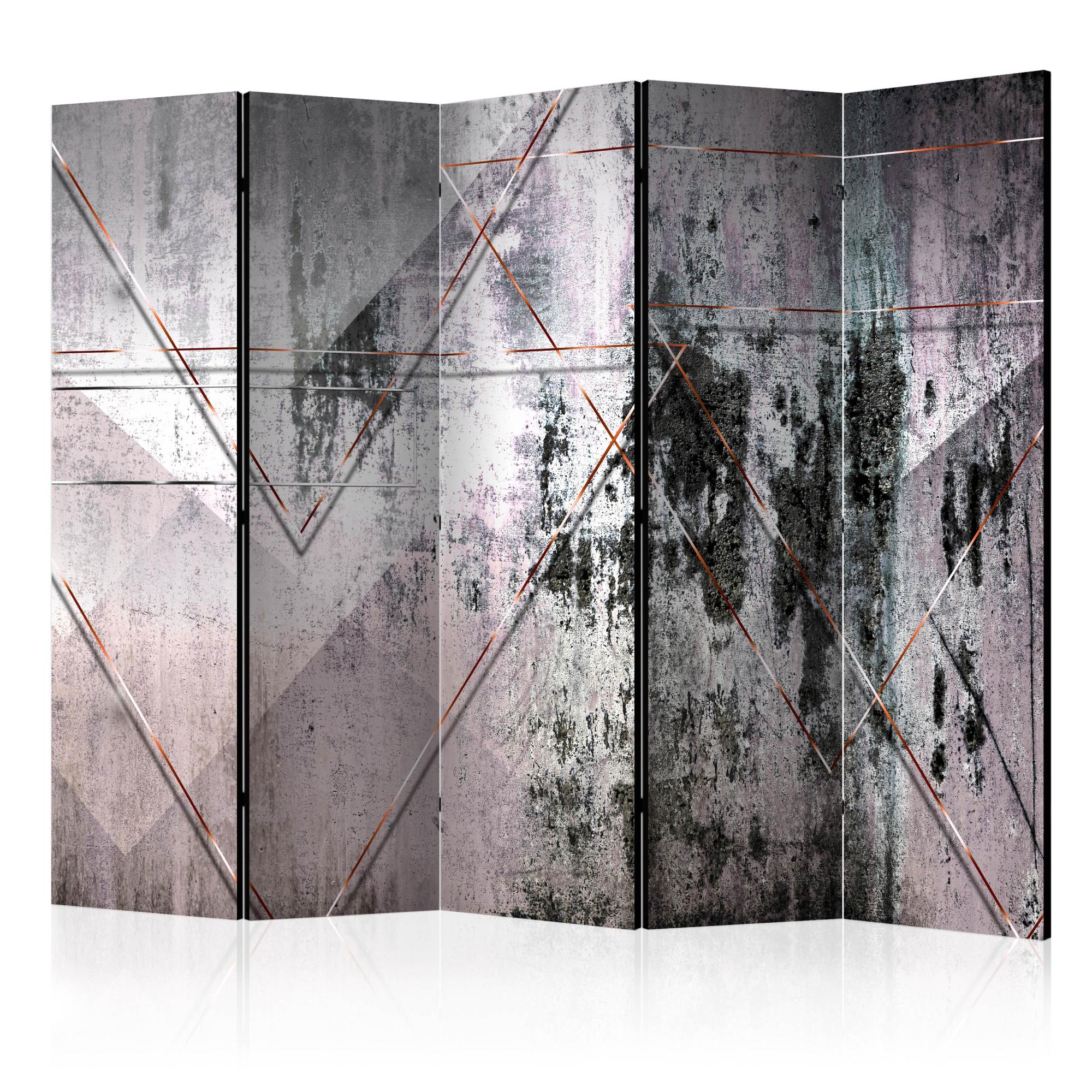 Paravent 5 volets - Geometric Wall II [Room Dividers] - 225x172 | Leroy ...