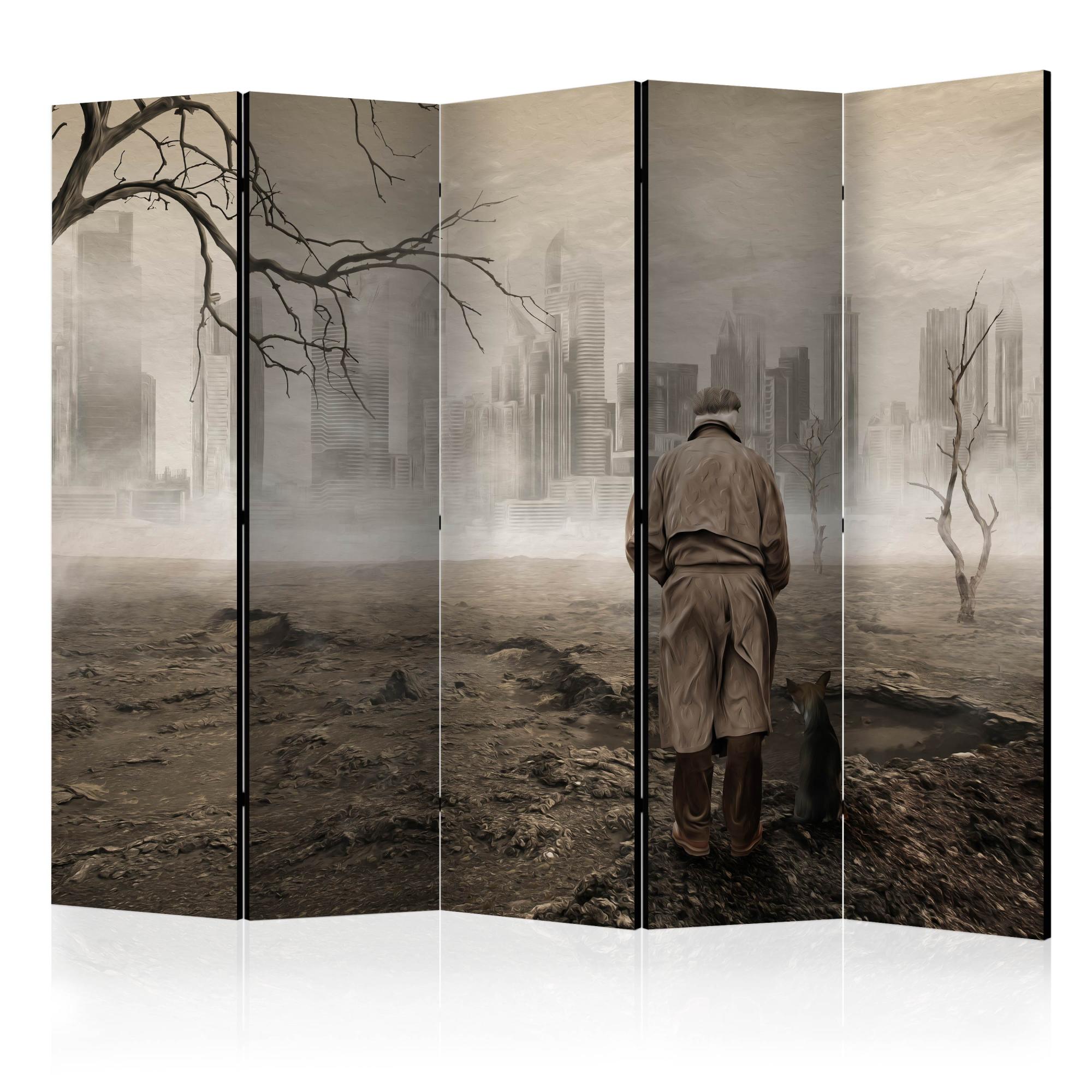Paravent 5 volets - Ghost's city II [Room Dividers] - 225x172 | Leroy ...