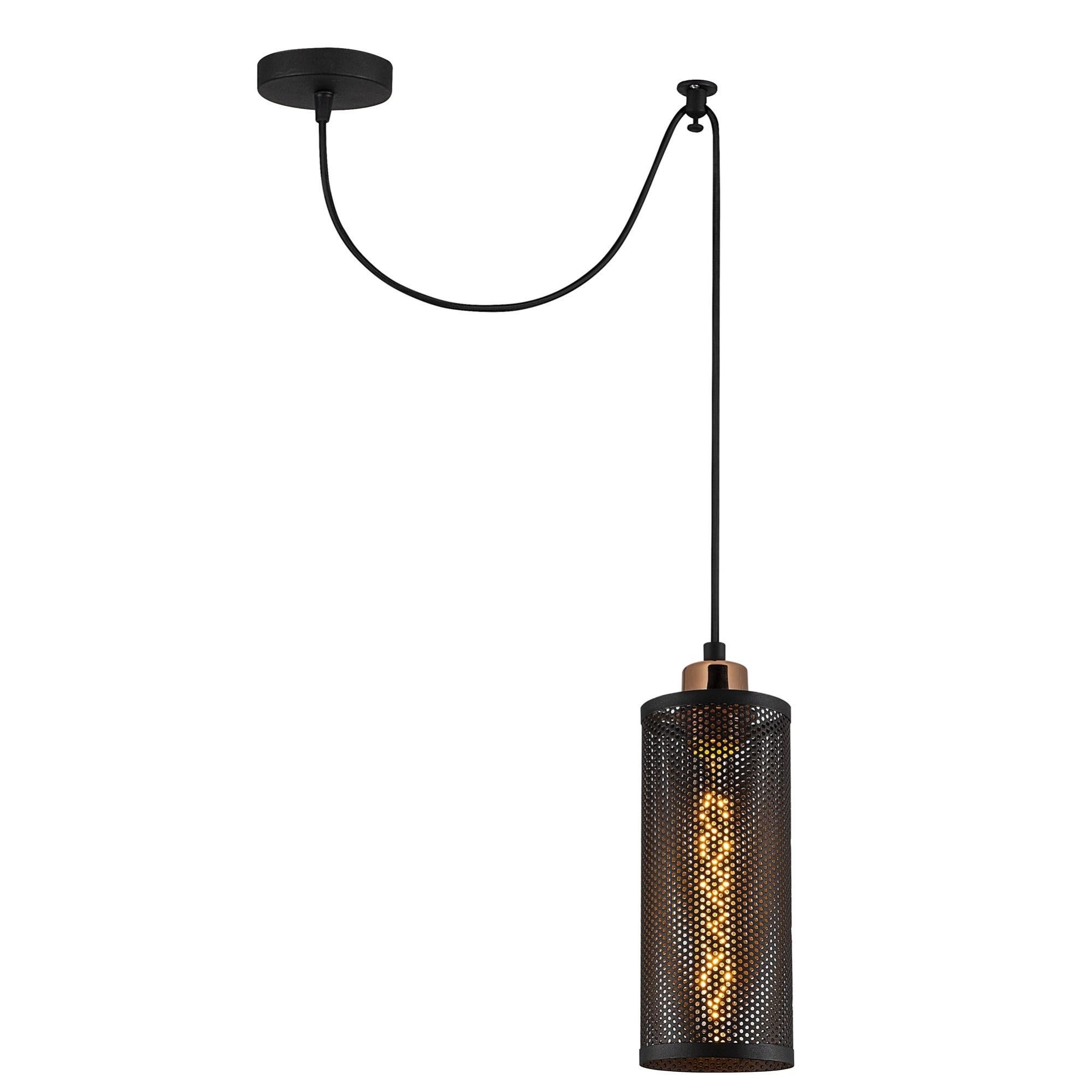Lámpara de techo - Negro, 50x50x116 | Leroy Merlin
