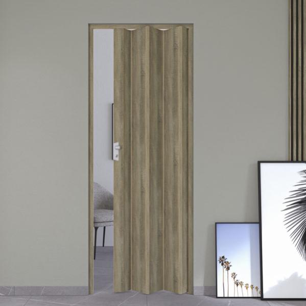 Porte interne a soffietto porta rovere cognac scuro per gli interni ...