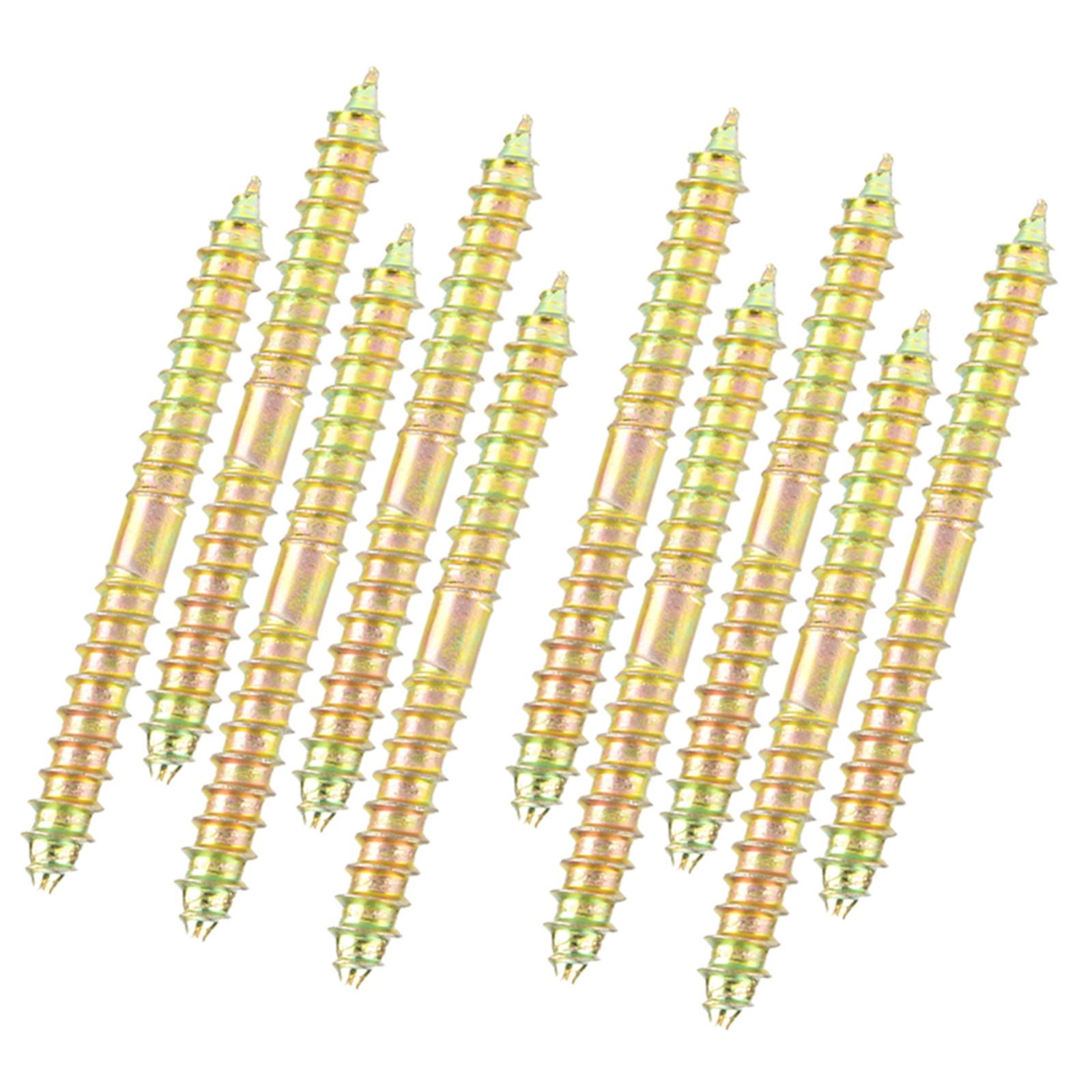 Lot de 10 vis à bois double face en fer de 60 mm - idéales pour ...