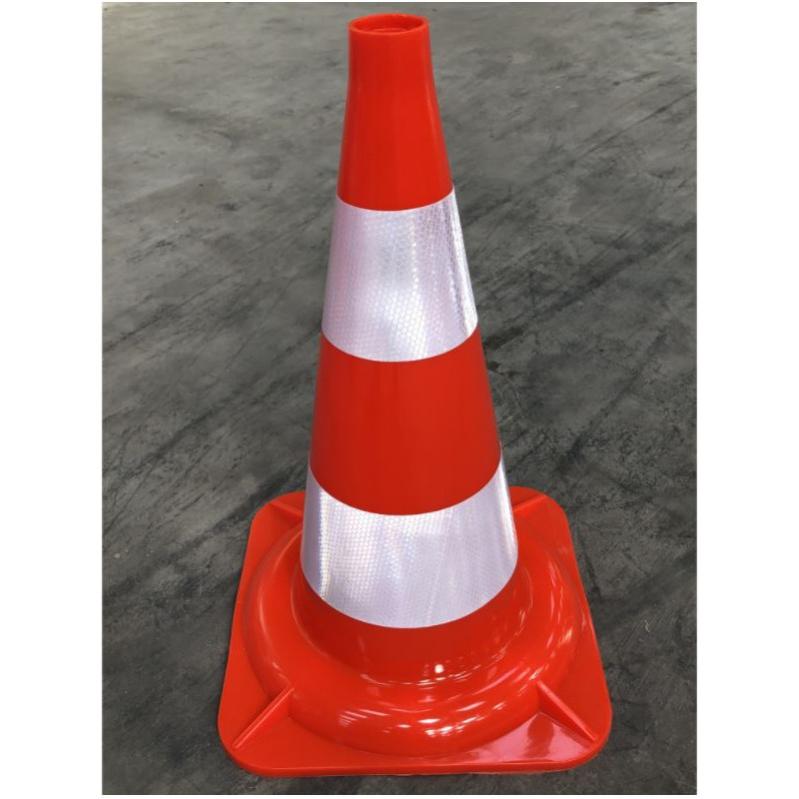 Cône PVC bandes réfléchissantes 500 mm | Leroy Merlin