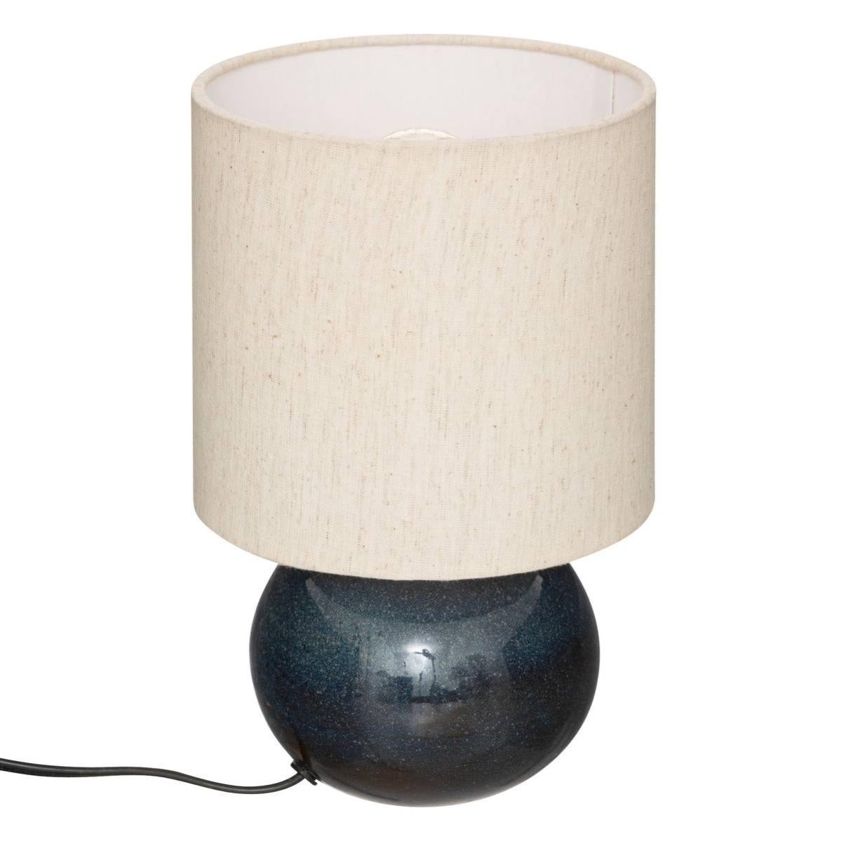 Lampadaire arc "Gaia" en coton H26,5cm bleu - Atmosphera créateur d ...