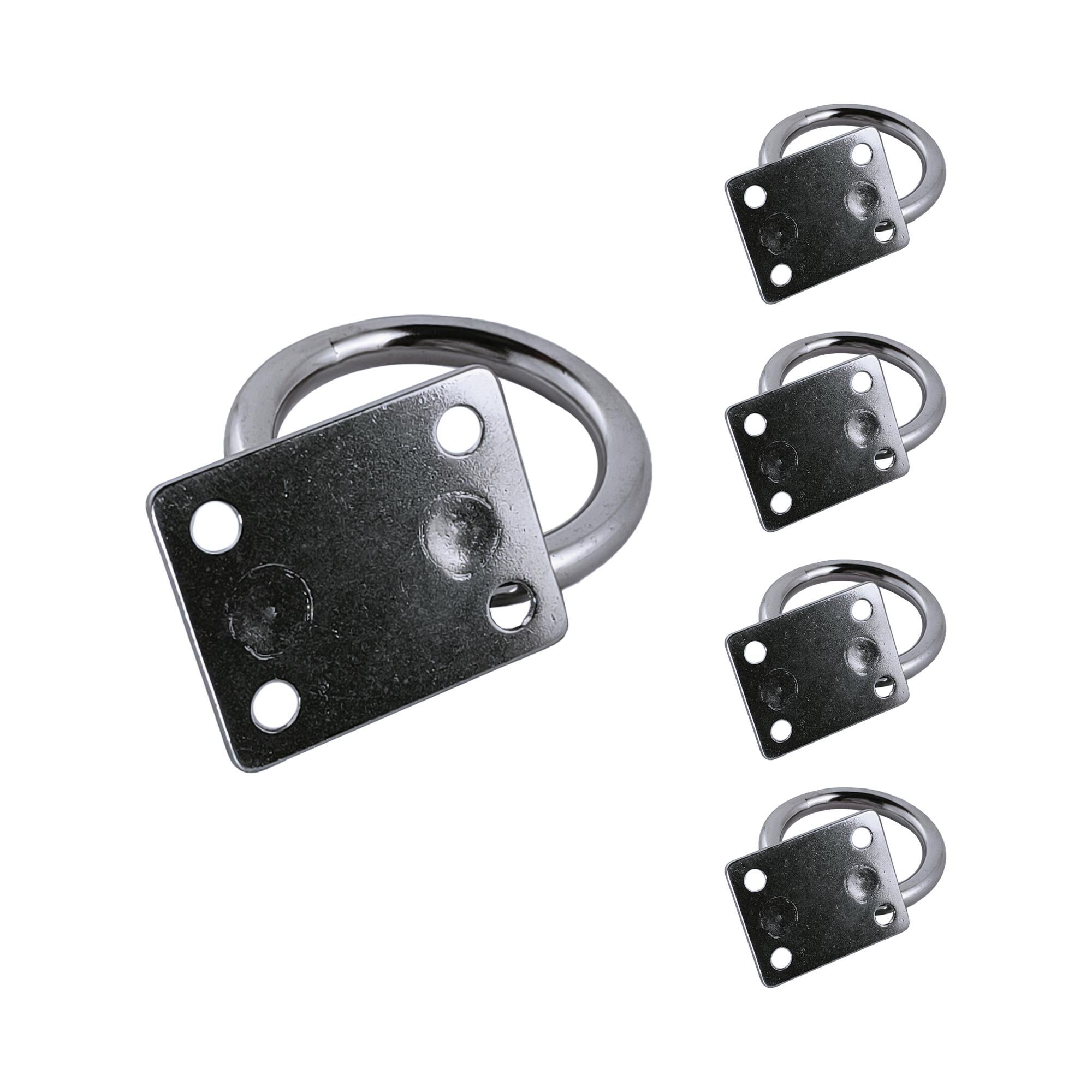 M.PASCUAL - Placa pasacabo con anilla INOX Aisi-316 | 40x60mm | Pack 4 ...