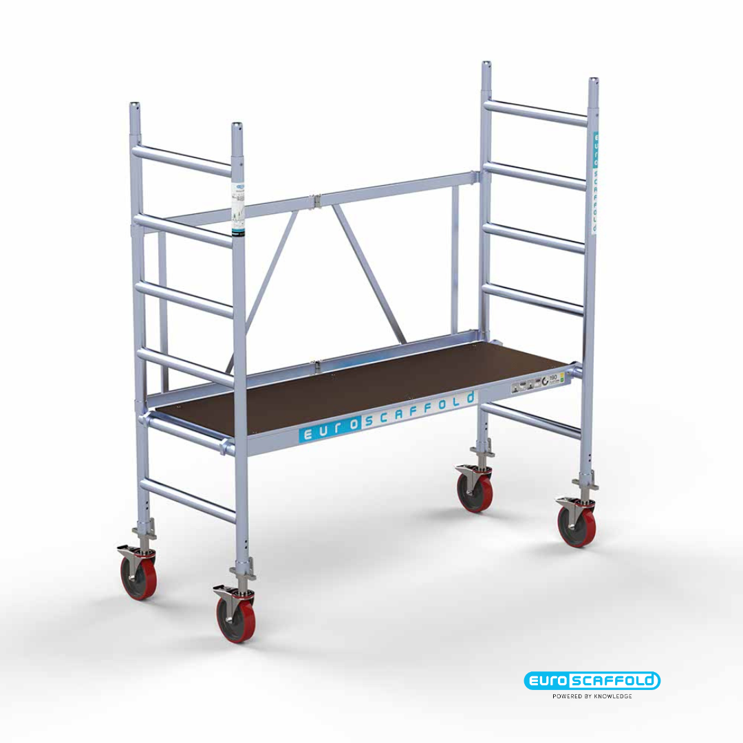 ANDAMIO PLEGABLE DE ALUMINIO. ALTURA DE TRABAJO 3.15 M CON RUEDAS ...
