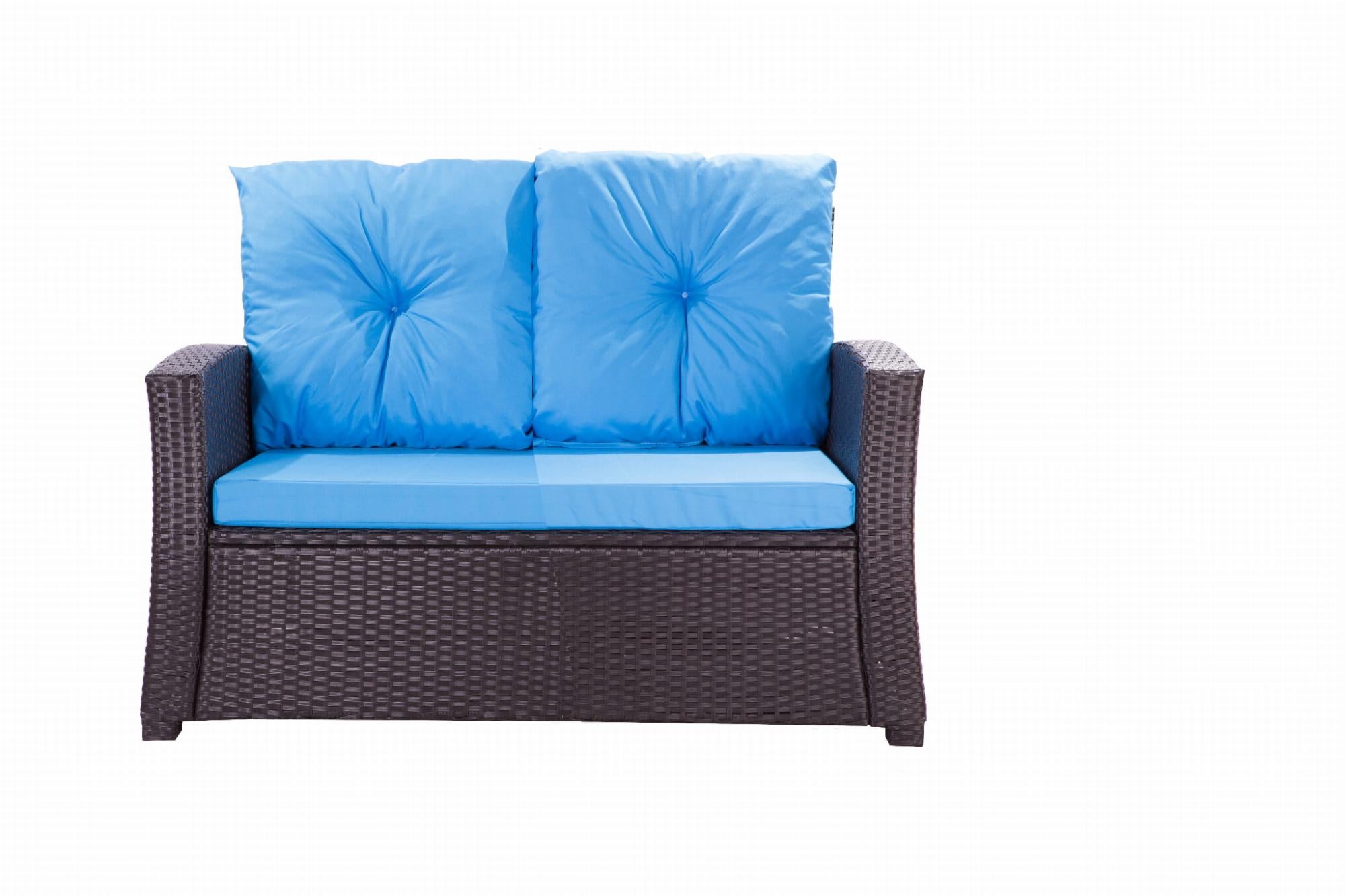 Cuscino per divano da esterno | blu| Edizione per 2 persone| cuscini di ...