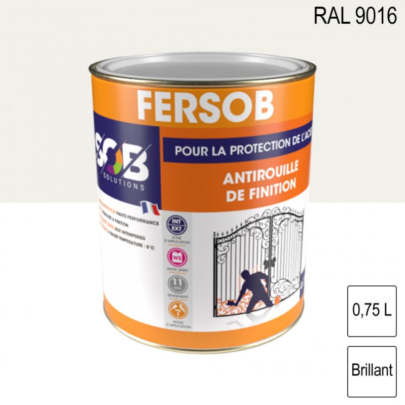 Peinture professionnelle Antirouille Fersob RAL 9016 Blanc ...