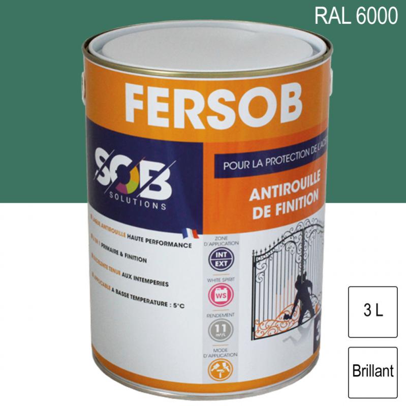 Peinture professionnelle Antirouille Fersob RAL 6000 Vert platine ...
