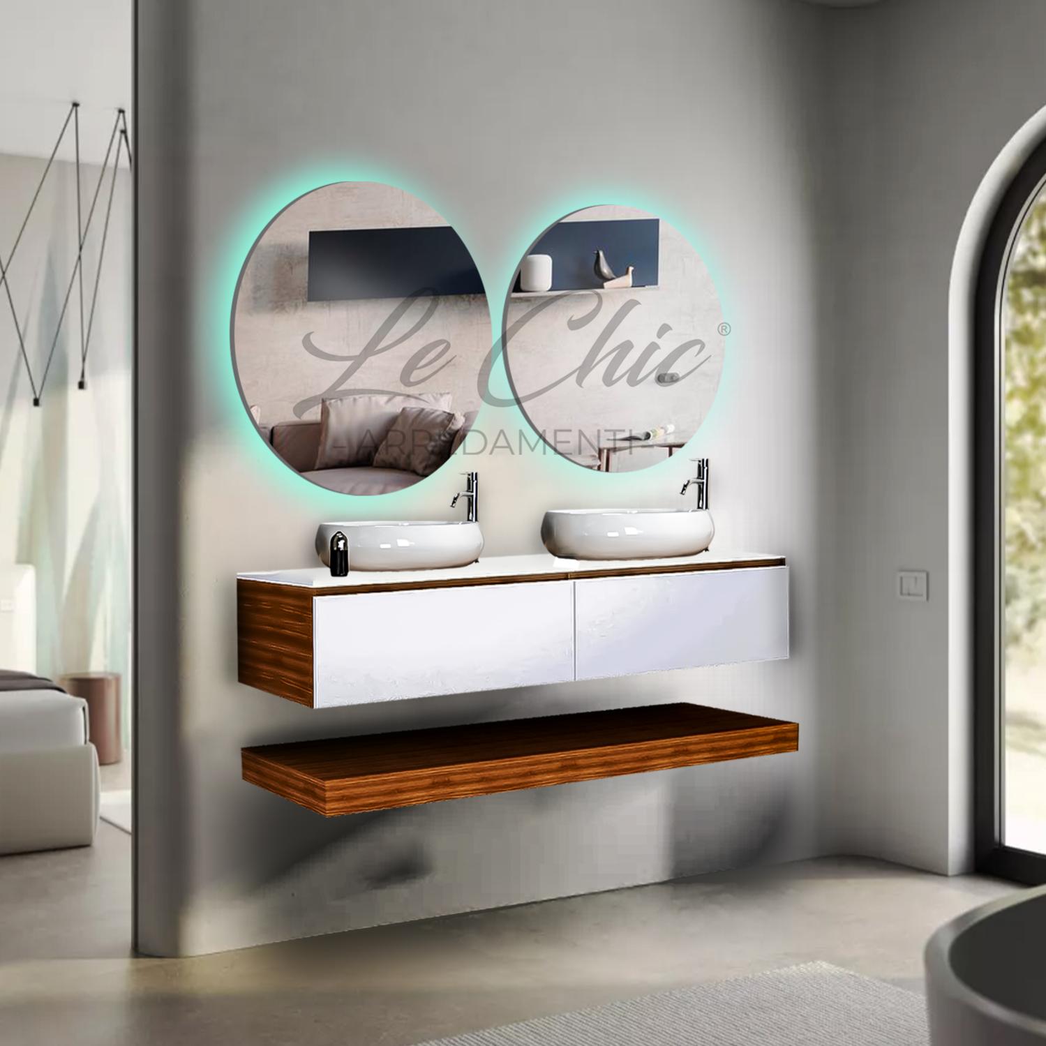 Mobile bagno moderno doppio lavabo - 160 cm | Leroy Merlin