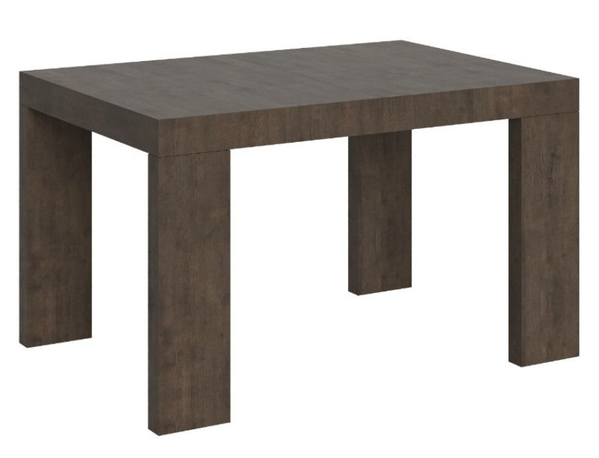 Table rectangulaire extensible 130 à 390cm bois foncé Ribo-Pied et ...
