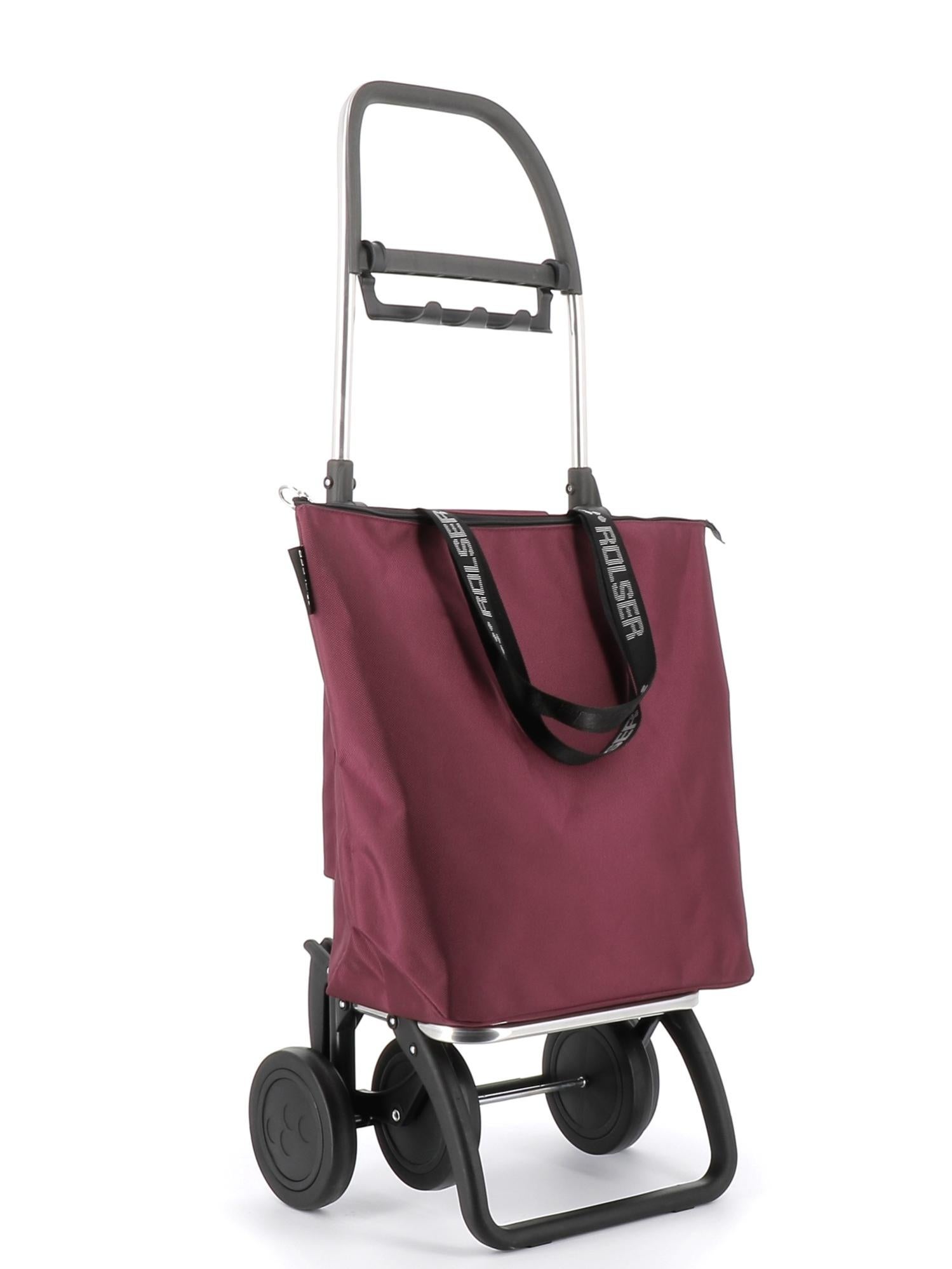 Carro Rolser Mini Bag Plus MF 4 Ruedas Plegable - Burdeos | Leroy Merlin