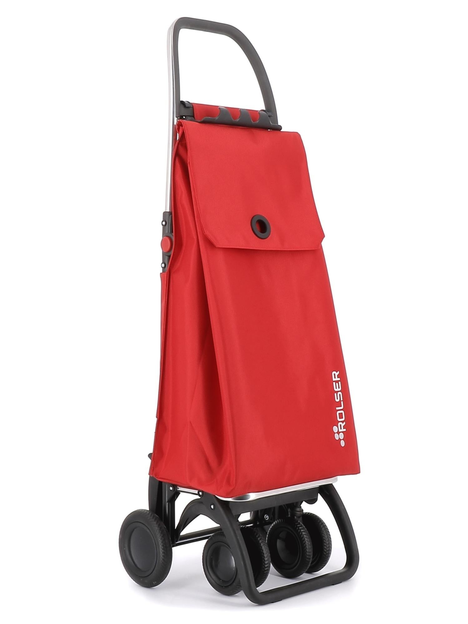 Carro Rolser Akanto MF 4 Ruedas 2 Giratorias Plegable - Rojo | Leroy Merlin