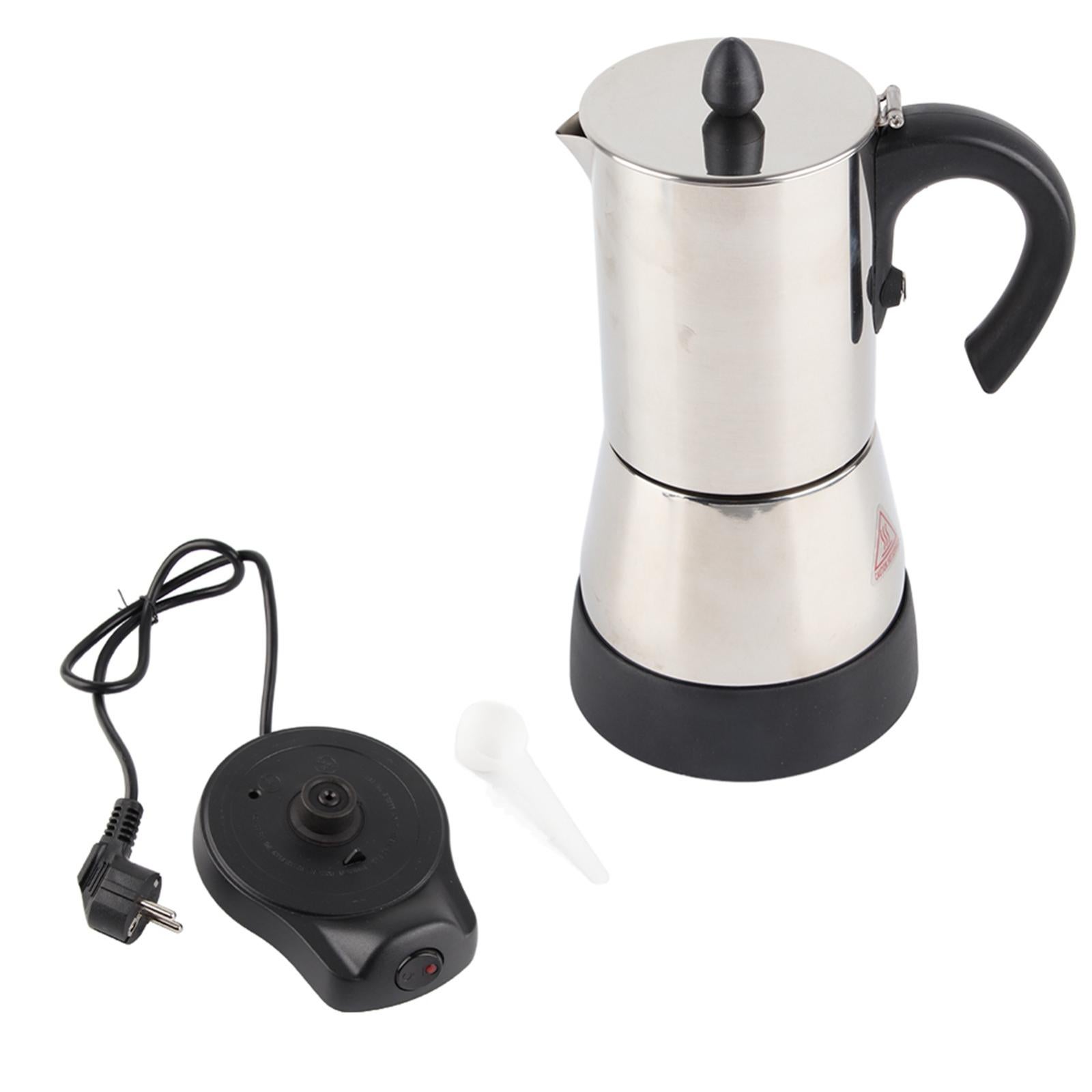 Caffettiera elettrica in acciaio inox da 300 ml con presa 220v eu ...