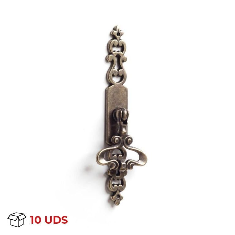 Tirador de Anilla para Mueble | Estilo Clásico | Fabricado en Zamak | Acabado en Cuero Viejo ...