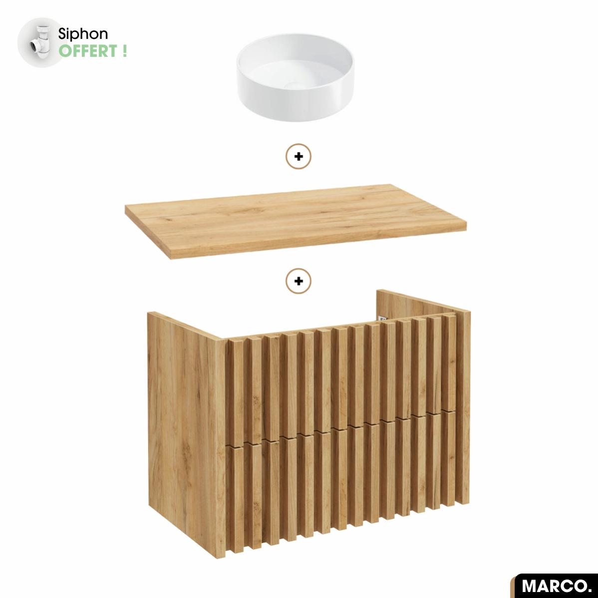 Ensemble Meuble Sous Vasque Avec Vasque Poser Siphon OFFERT MARCO ensemble-meuble-sous-vasque-avec-vasque-poser-siphon-offert-marco