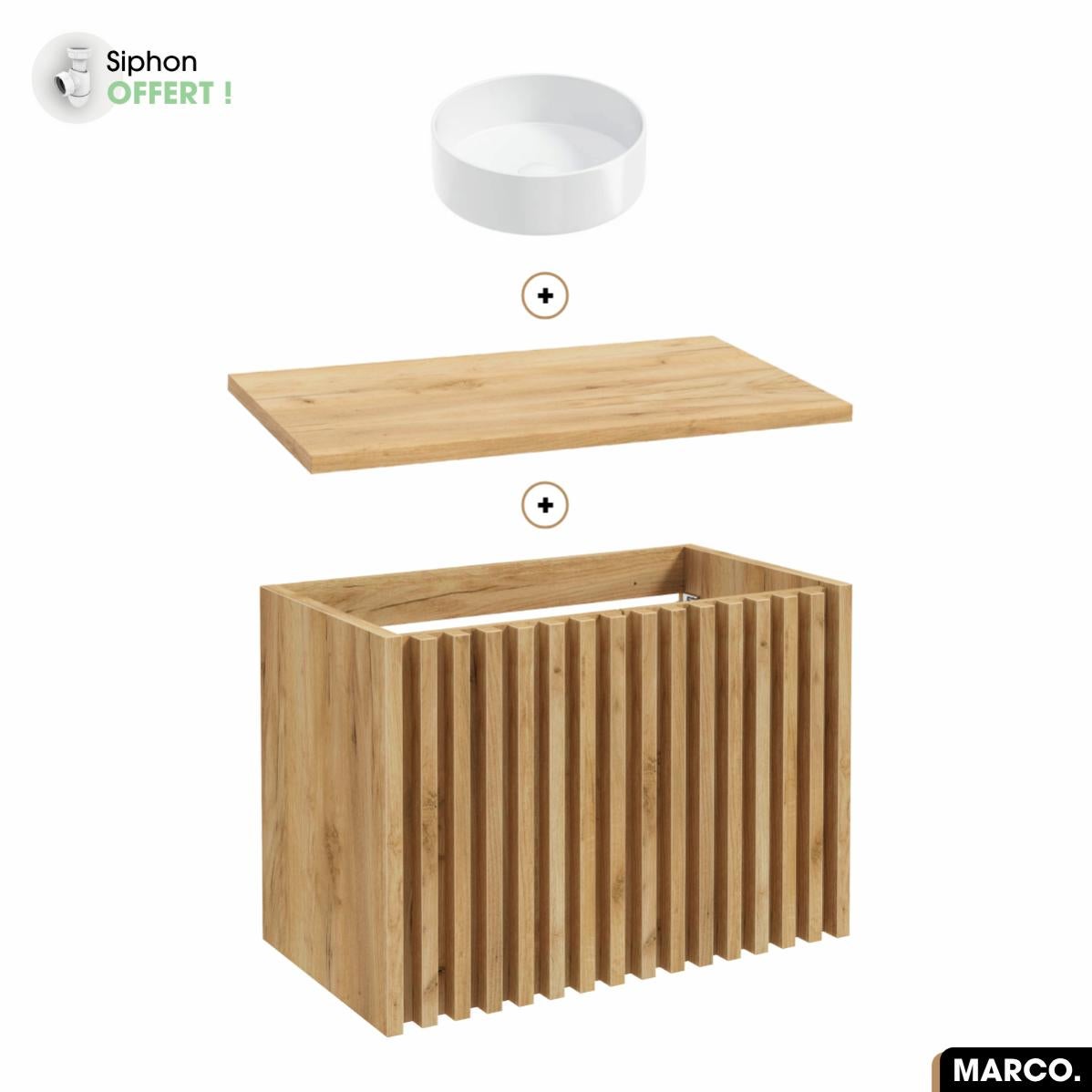 Ensemble Meuble Sous Vasque Avec Vasque Poser Siphon OFFERT MARCO ensemble-meuble-sous-vasque-avec-vasque-poser-siphon-offert-marco